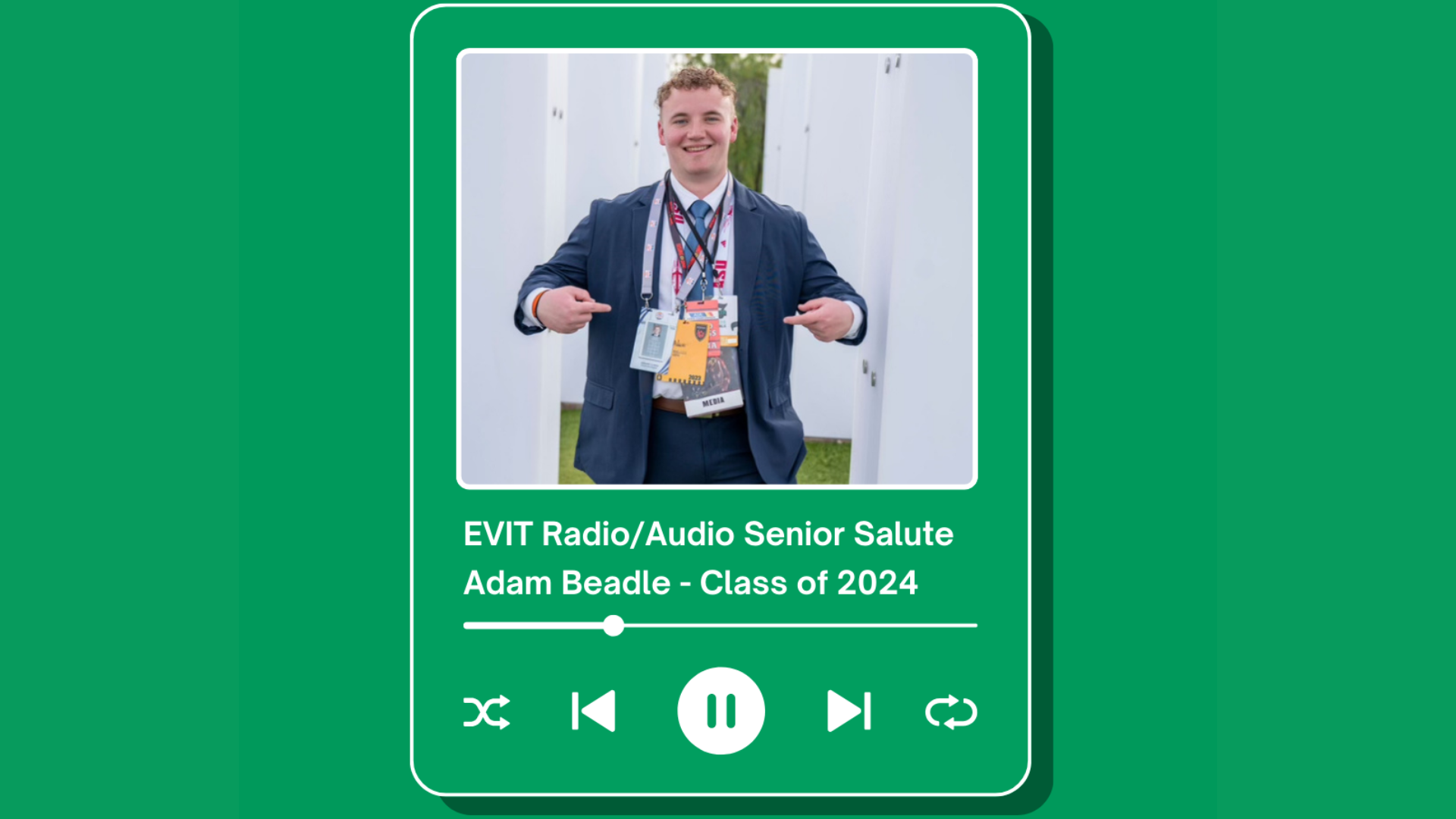 Senior Salute 2024- Adam Beadle" - 88.7 The Pulse